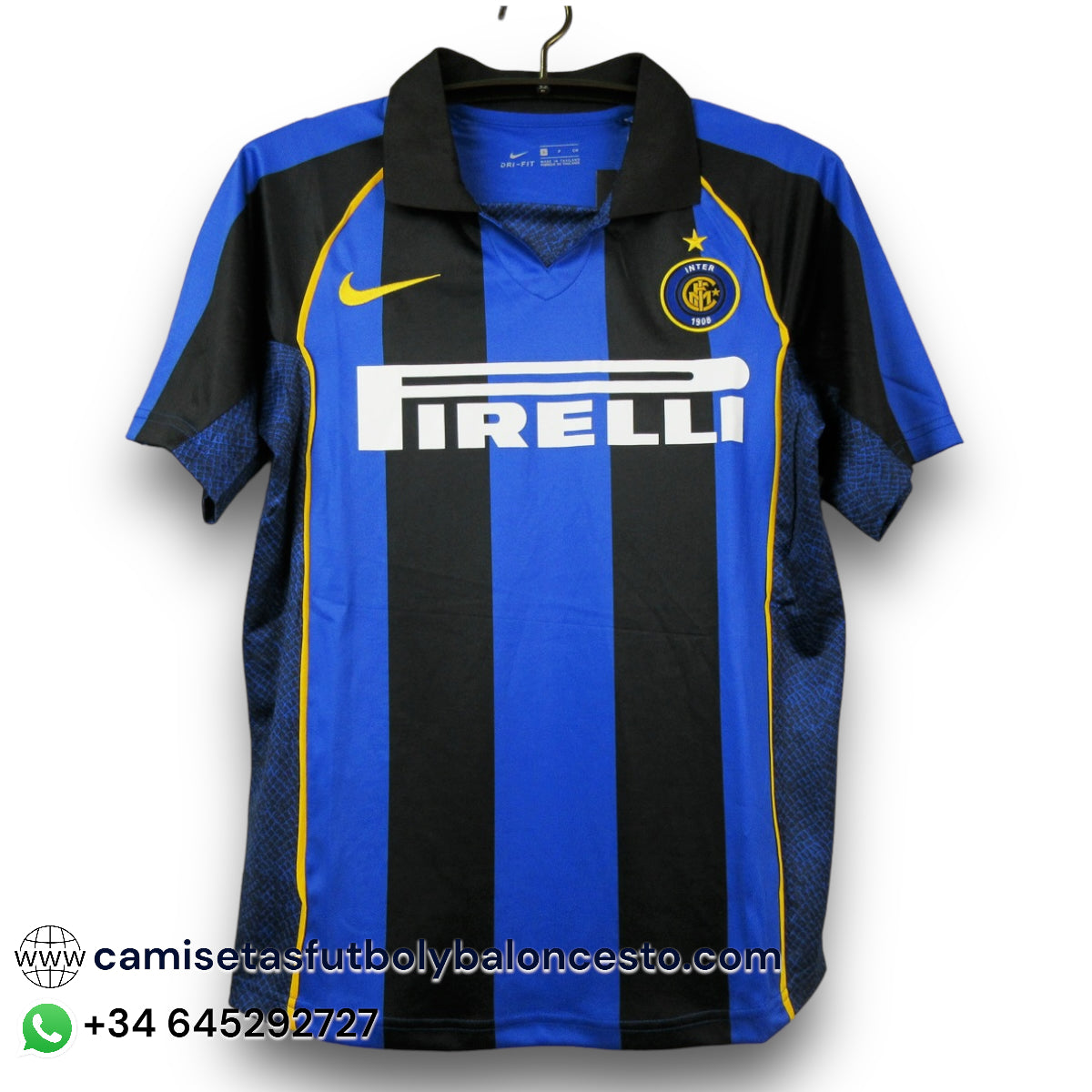 Camiseta Inter de Milán 2001-2002 Local – camisetasfutbolbaloncesto