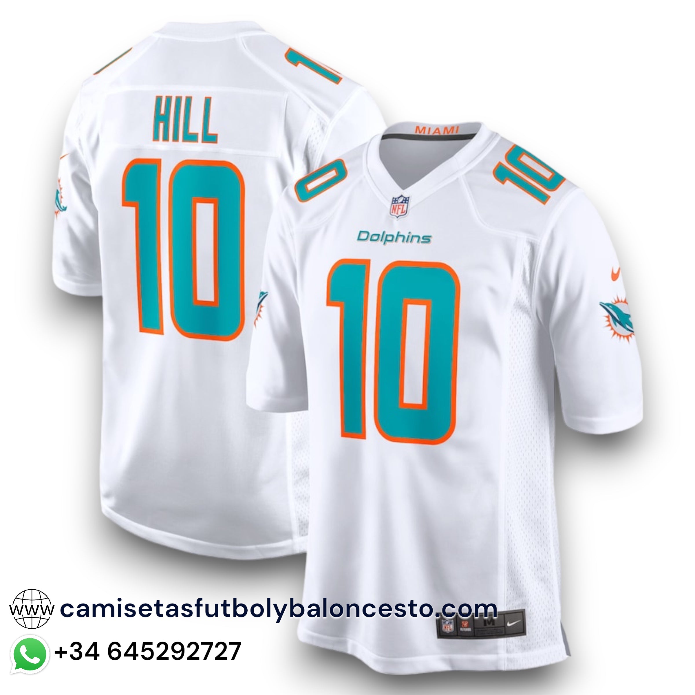 Camiseta NFL Miami Dolphins - Visitante – camisetasfutbolbaloncesto