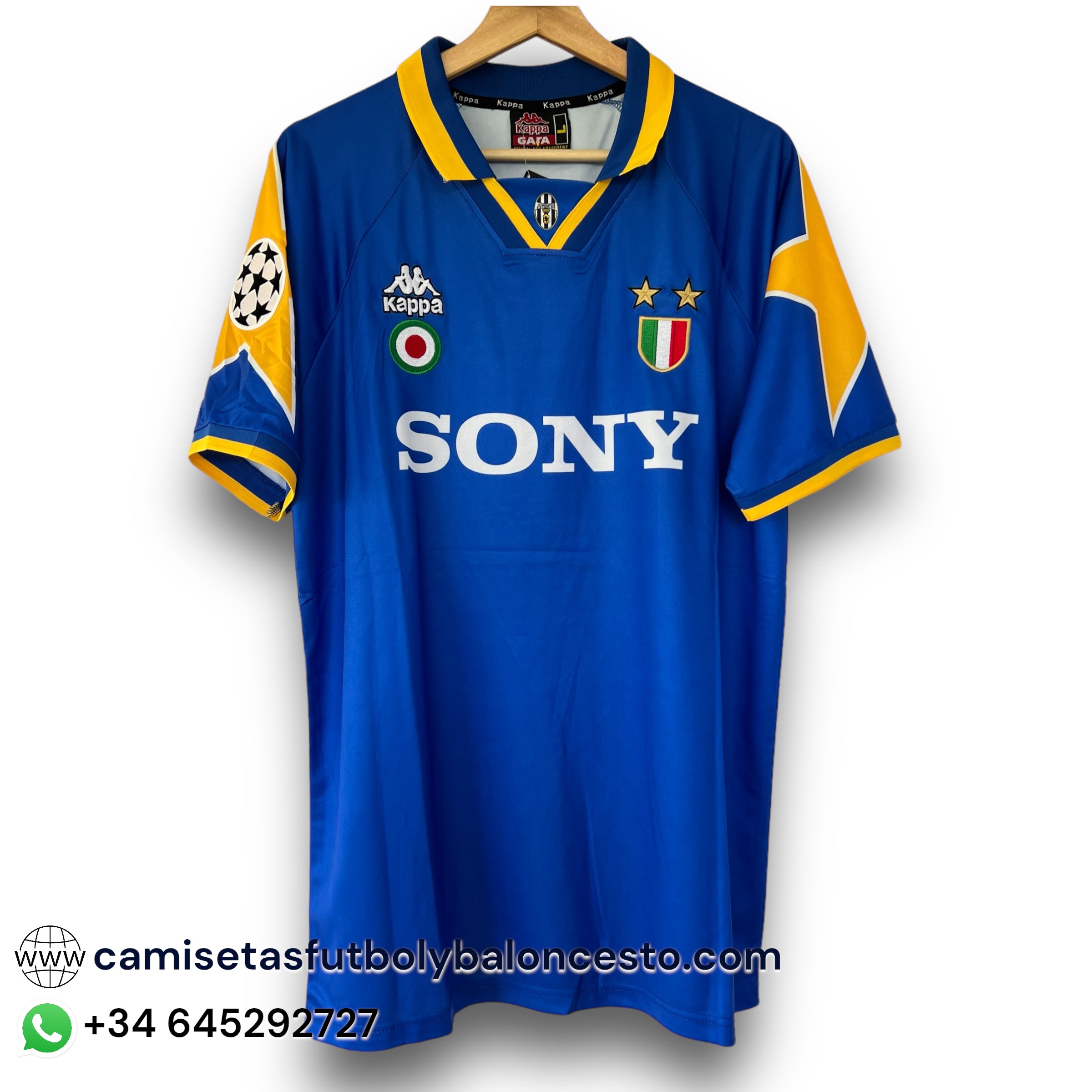 Camiseta Juventus 1995-1996 Visitante Final UCL – camisetasfutbolbaloncesto