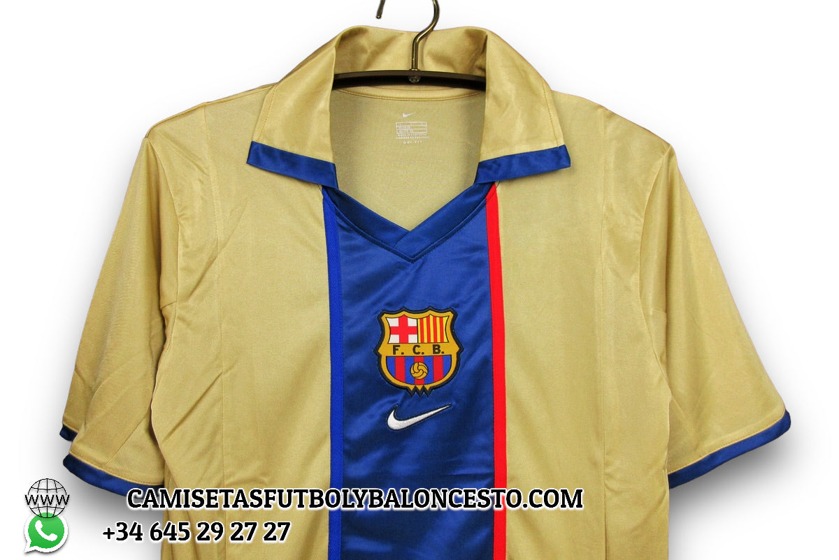 Camiseta Barcelona 2001-2002 Visitante – camisetasfutbolbaloncesto
